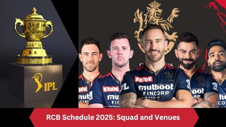 RCB Schedule 2025: Squad, Venues, Players List, Fixtures