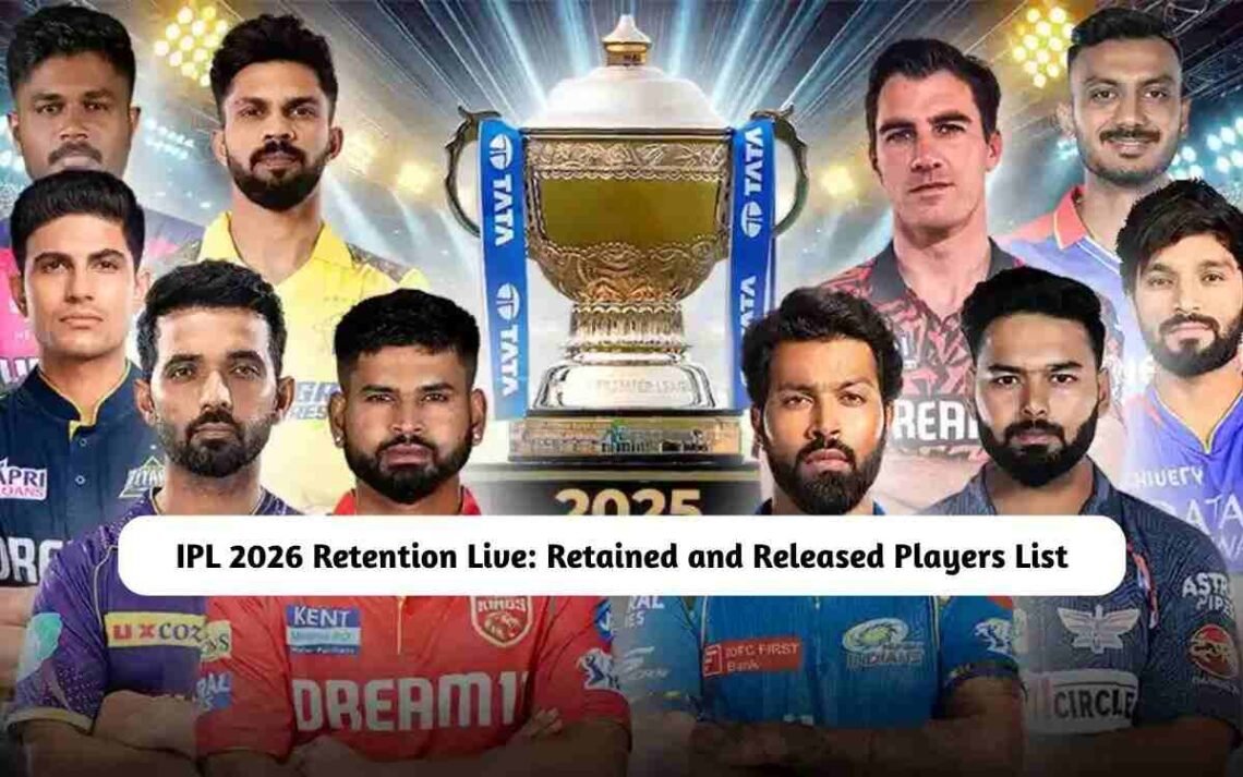 IPL 2026 Retention Live: Retained and Released Players List – IPL Schedule
