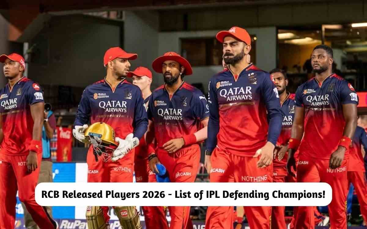RCB Released Players 2026 - List of IPL Defending Champions! – IPL Schedule