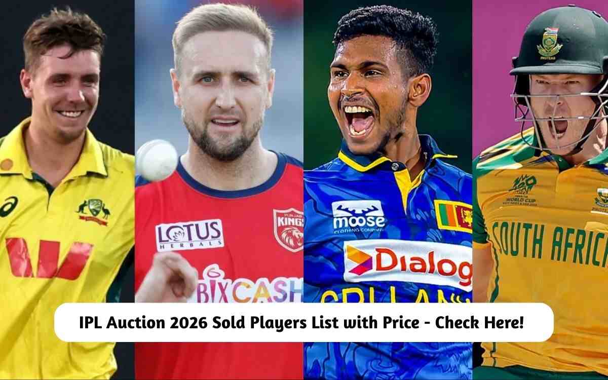 IPL Auction 2026 Sold Players List with Price - Check Here! – IPL Schedule