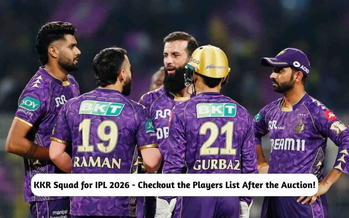 KKR Squad for IPL 2026 - Checkout the Kolkata Knight Riders Players ...