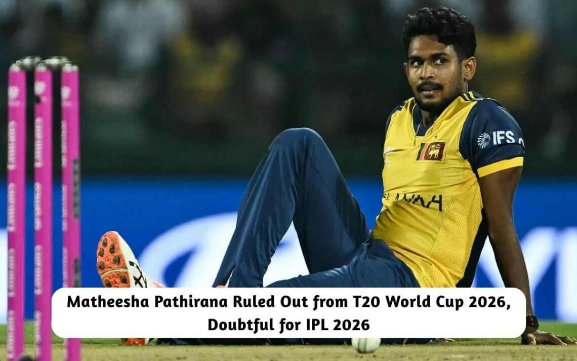 Big BLOW for KKR - Matheesha Pathirana Ruled Out from T20 World Cup ...